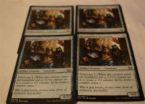 Magic Card 4x Accomplished Automaton Artifact Creature Construct Kaladesh EBay Thing 1