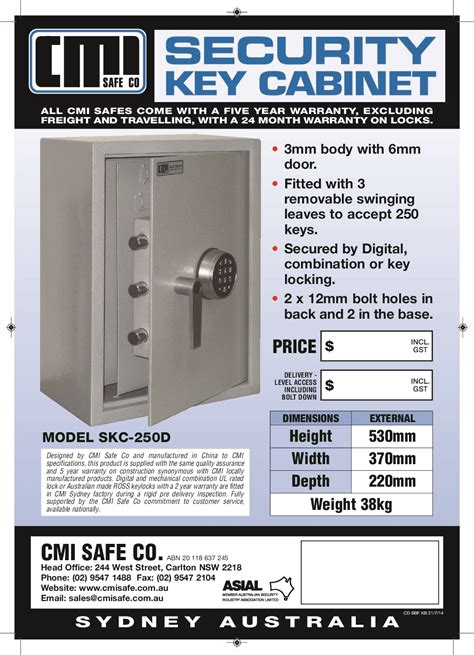 Cmi Security Key Safe Askwith Safe Company