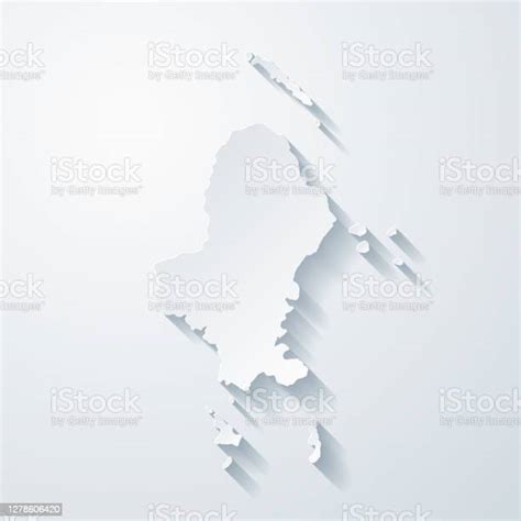 빈 배경에 종이 절단 효과가있는 월리스 섬지도 0명에 대한 스톡 벡터 아트 및 기타 이미지 0명 3차원 형태 곡선