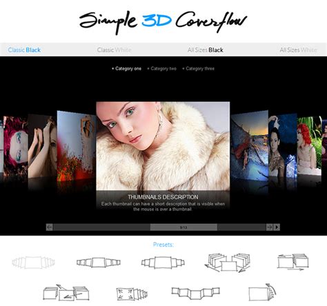 Simple 3d Coverflow On Behance