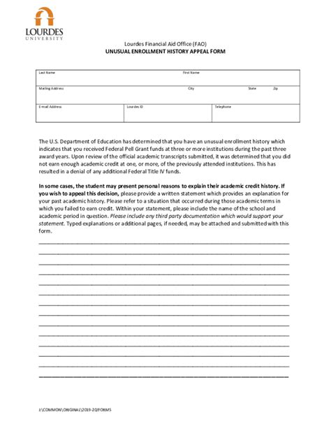 Fillable Online 2022 2023 Unusual Enrollment Appeal Form Usc Aiken Fax Email Print Pdffiller