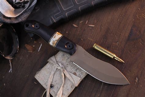 Half Face Blade Skinner Jr 375 Fixed Blade Desert Ironwood And Tru