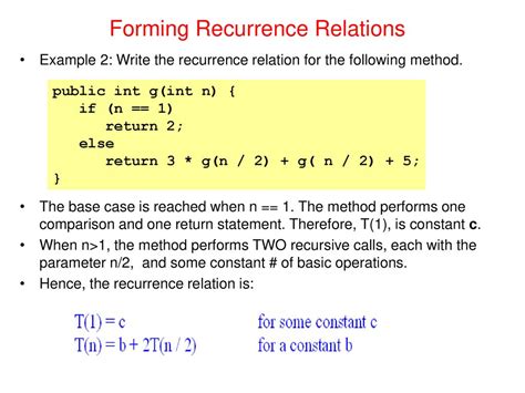 Analysis of Recursive Algorithms - ppt download