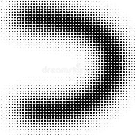 Halftone Dots Curve Shape Background Stock Image Illustration Of