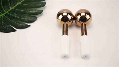 Ice Globes For Facials Glass Cryo Sticks Cold Roller Ball For Massage