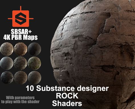 10 Substance Designer Rock Shaders Flippednormals