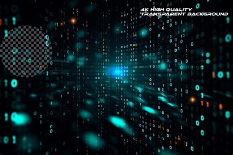 premium psd abstract futuristic cyberspace with binary code