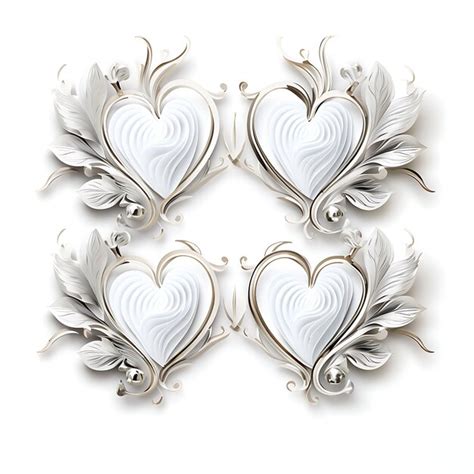 Premium Photo Set Of Elegant Swan Lake Love Letter White Silk Paper