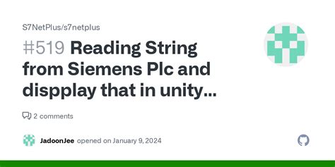 Reading String From Siemens Plc And Dispplay That In Unity Object Text