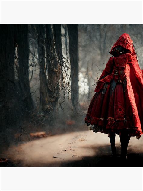 Dark Forest Red Riding Hood Series Sticker For Sale By Bleryon