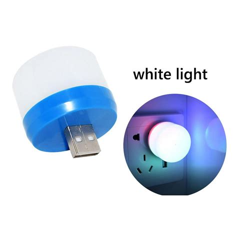 Lámpara De Enchufe Usb Carga De Energía Móvil Pequeña Luz Nocturna