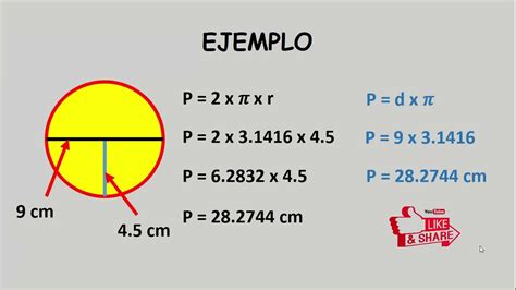 Como Calcular El Area Y Perimetro De Un Circulo En Pseint Printable