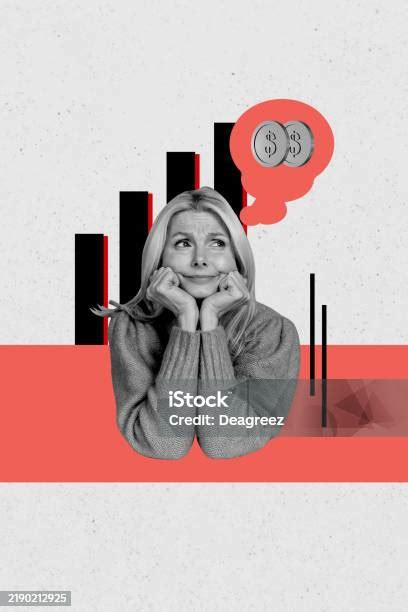 복합 경향 삽화 스케치 이미지 3d 사진 상인 사업 늙은 아가씨 손 잡다 머리 생각하다 돈 동전 구름 꿈 슬픈 얼굴 사무실에 대한 스톡 사진 및 기타 이미지 Istock