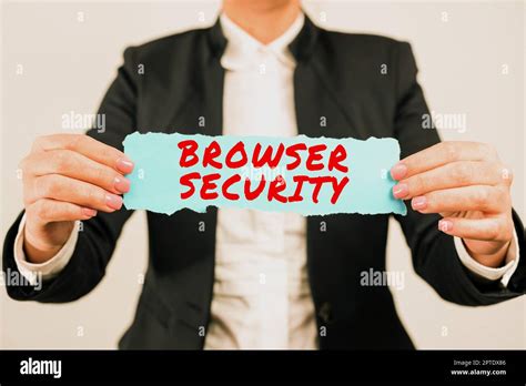 Text Showing Inspiration Browser Security Concept Meaning Security To
