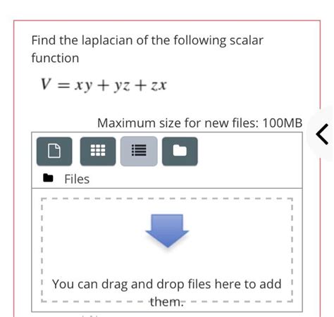 solved find the laplacian of the following scalar function v