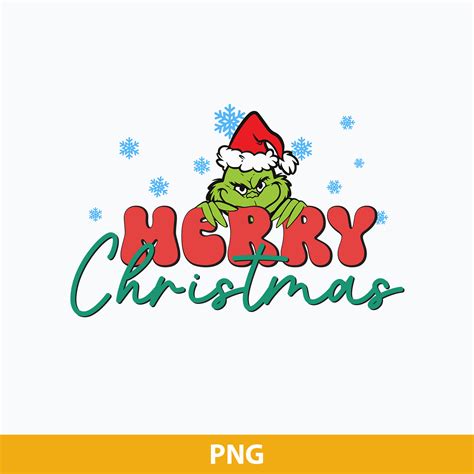 Merry Grinchmas PNG Santa Hat Grinchmas PNG Christmas SVG Inspire Uplift