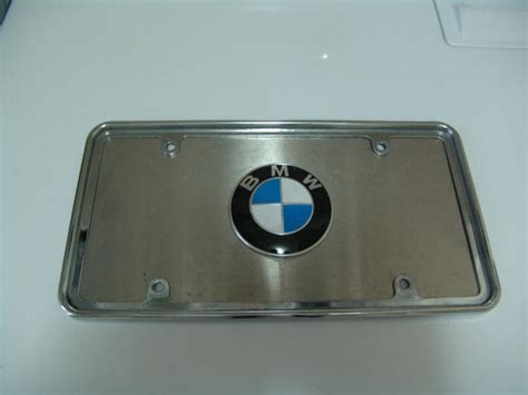 Sell BMW Genuine Emblem On Stainless Steel License Plate Nice In USA