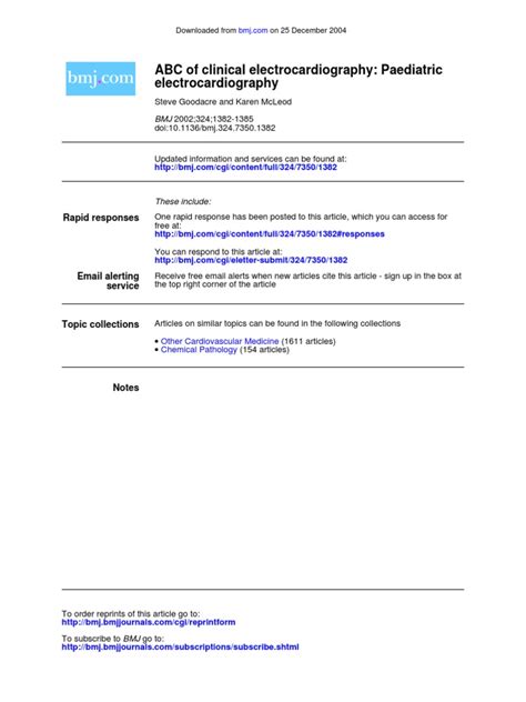 Paediatric Ecg Interpretation Guide Pdf Electrocardiography