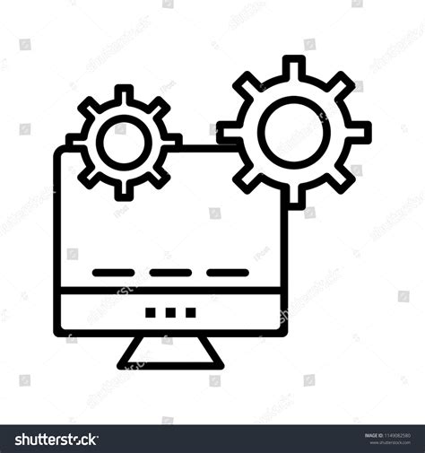 Control Panel Line Icon Stock Vector Royalty Free 1149082580