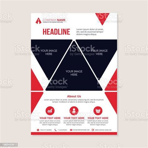 기업 비즈니스 연례 보고서 브로셔 플라이어 디자인 전단지 커버 프리젠 테이션 추상 기하학적 배경이 있는 전단지입니다 0명에 대한 스톡 벡터 아트 및 기타 이미지 Istock