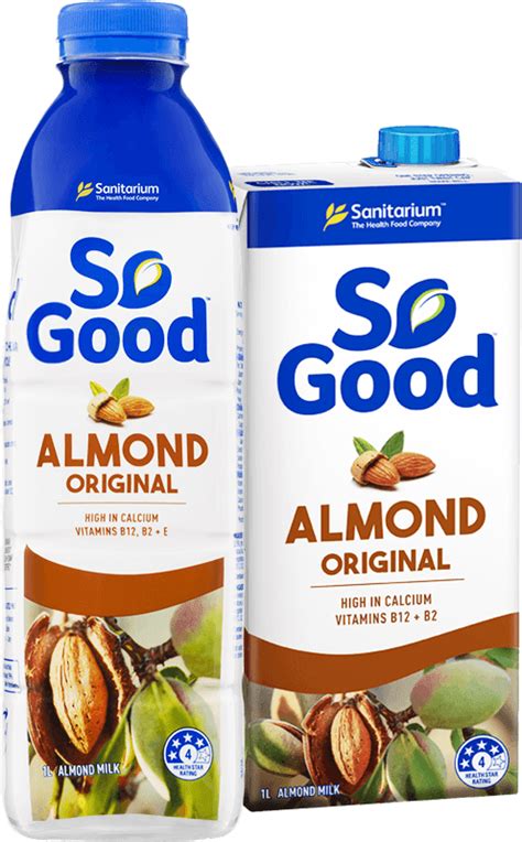 So Good High Protein Almond Milk Sanitarium Health Food Company