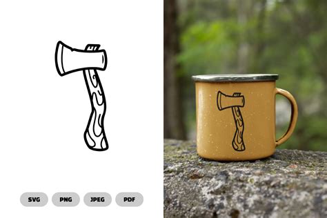 Axe Clipart And Svg Camping Svg Cut File Graphic By Pin Crafter