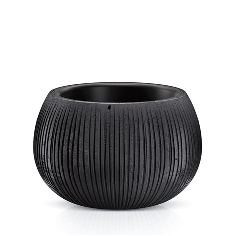 Doniczka Beton Bowl Czarny Beton 238 Mm S2 Group Przestrzeń