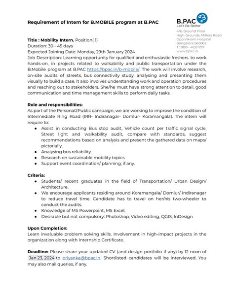 Priyanka Krishnan On Linkedin Internship Opportunity Impact