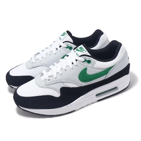 Nike 耐吉 休閒鞋 Air Max 1 男鞋 女鞋 黑 綠 氣墊 復古 運動鞋 Fn6952 100 Pchome 24h購物