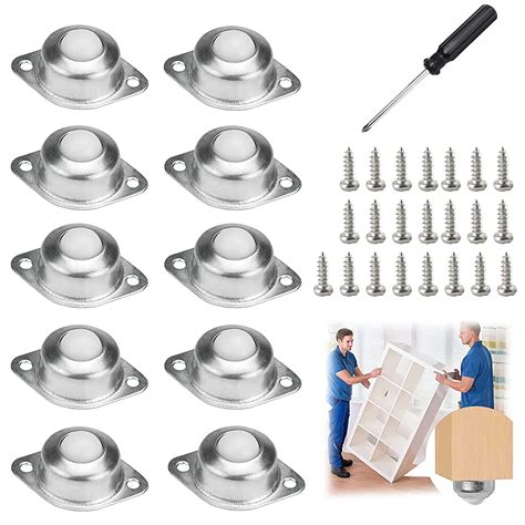 Kugelrollen Schwerlast 10 StüCk FüR MöBel Kleine Rollen KugelföRderrad