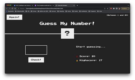 github gisellyrock guess my number esse projeto é um jogo feito com