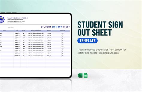 Free Sign In Sign Out Templates In Excel To Download