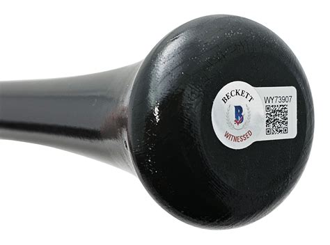 Bo Jackson Autographed Black Rawlings Player Model Bat Kansas City