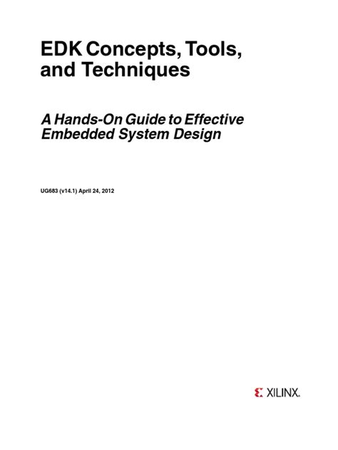 Edk Concepts Tools And Techniques A Hands On Guide To Effective