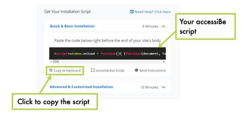 ADA Compliance Tutorial How To Implement WCAG Guidelines Using AccessiBe TutorialChip