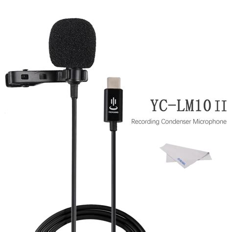 YC-LM10 телефон аудио видео запись петличный конденсаторный микрофон ...