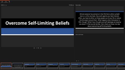 Overcome Self Limiting Beliefs Tools For Motivation