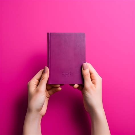 Premium Ai Image Female Hands Holding A Small Notebook Or Passport