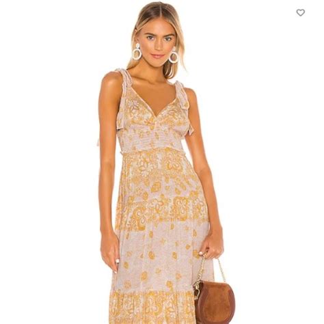 Free People Dresses Free People Lets Smock About It Maxi Dress Nwt