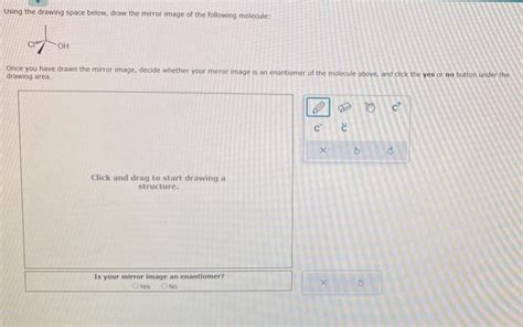 Solved Using The Drawing Space Below Draw The Mirtor Image