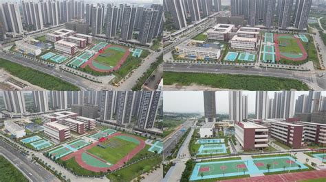 广州番禺广大附中实验学校航拍大镜视频素材下载编号9252306光厂vj师网