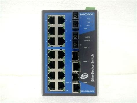 MOXA EDS A SS SC T Managed Gigabit Ethernet Switch EBay