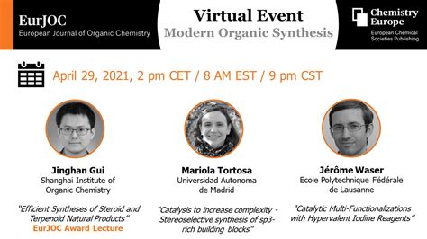 Virtual Event Modern Organic Synthesis Svenska Kemisamfundet