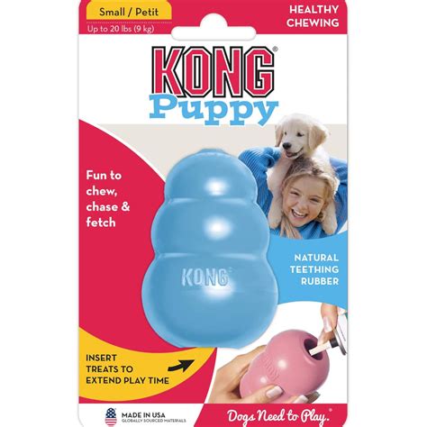 Shop Kong Chew Toys For Puppies Natural Teething Rubber