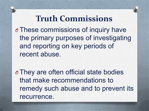 Transitional Justice Human Rights Discipline Ppt