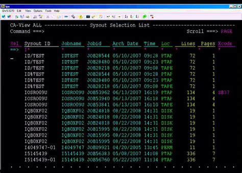 Change Sysout Selection List In CA View 11 0 YouTube