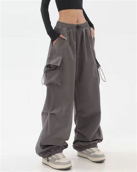 Baggy Elastic Waist Cargo Pants Moda De Ropa Ropa Moda
