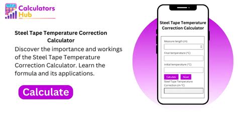 Steel Tape Temperature Correction Calculator