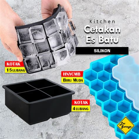 Promo Cetakan Es Batu Silikon Silicon Besar Bulat Honeycomb 160 Cube