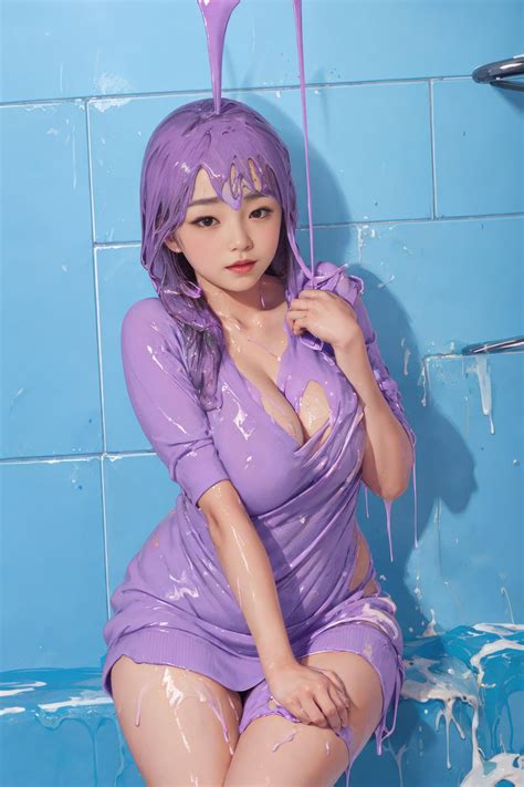 Slimed In Low Cut Sweater 26 By Messy Ai On Deviantart
